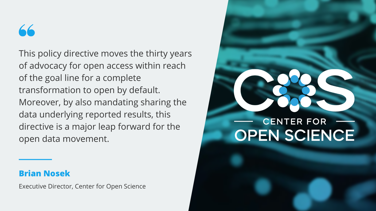 A Win for Open Science: White House OSTP’s Updated Guidance Advances Open Access and Data ...